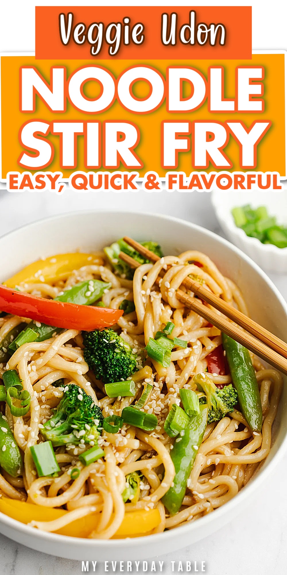 Veggie Udon Noodle Stir-Fry - Easy, Quick & Flavorful