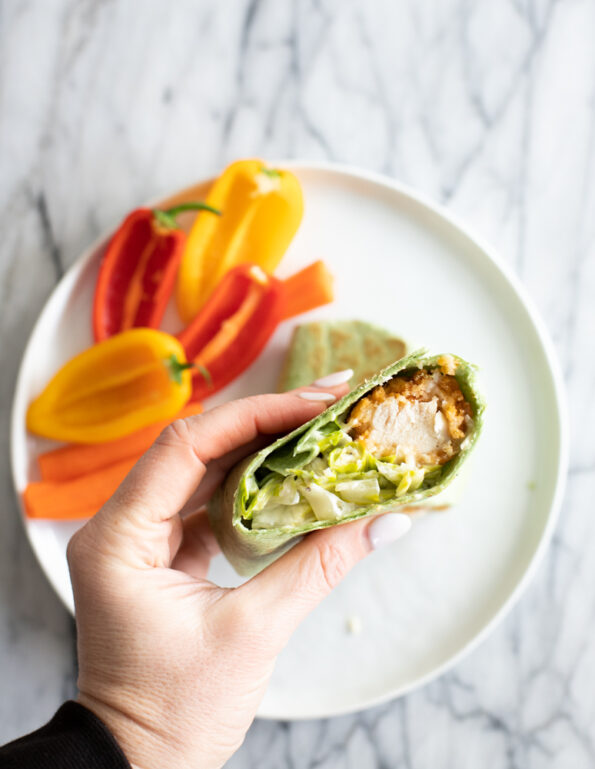 Crispy Chicken Caesar Wrap Recipe | My Everyday Table