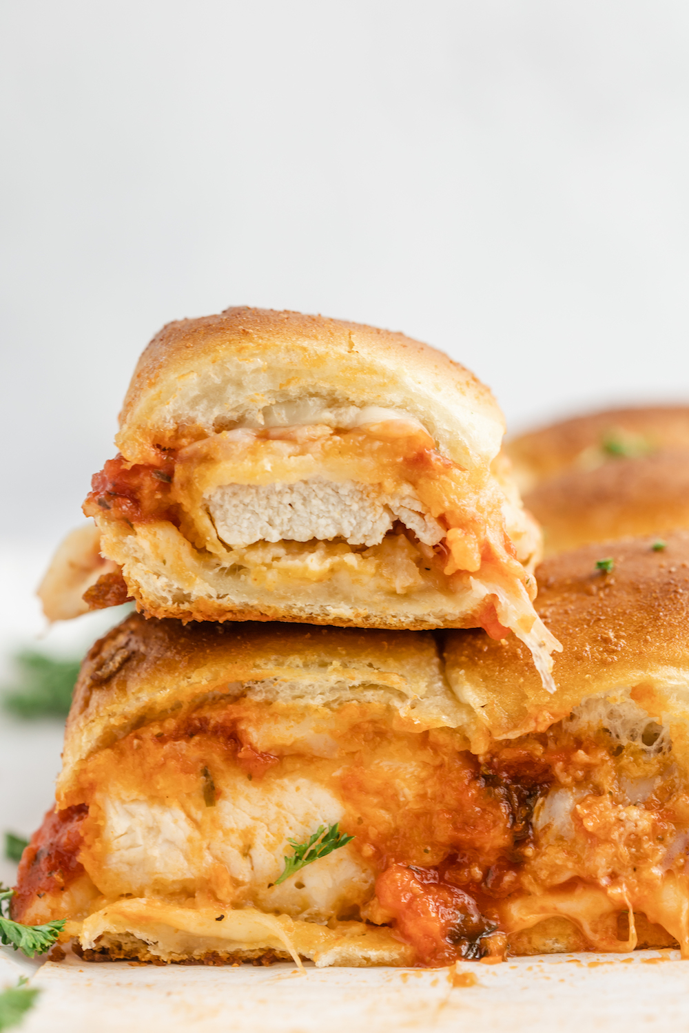 Cheesy Chicken Parmesan Sliders Recipe (Just 6 Ingredients!)