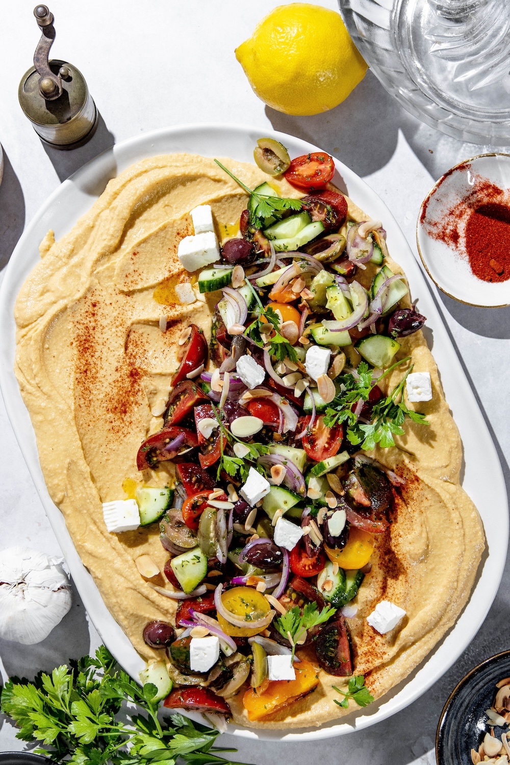 Mediterranean Hummus Platter
