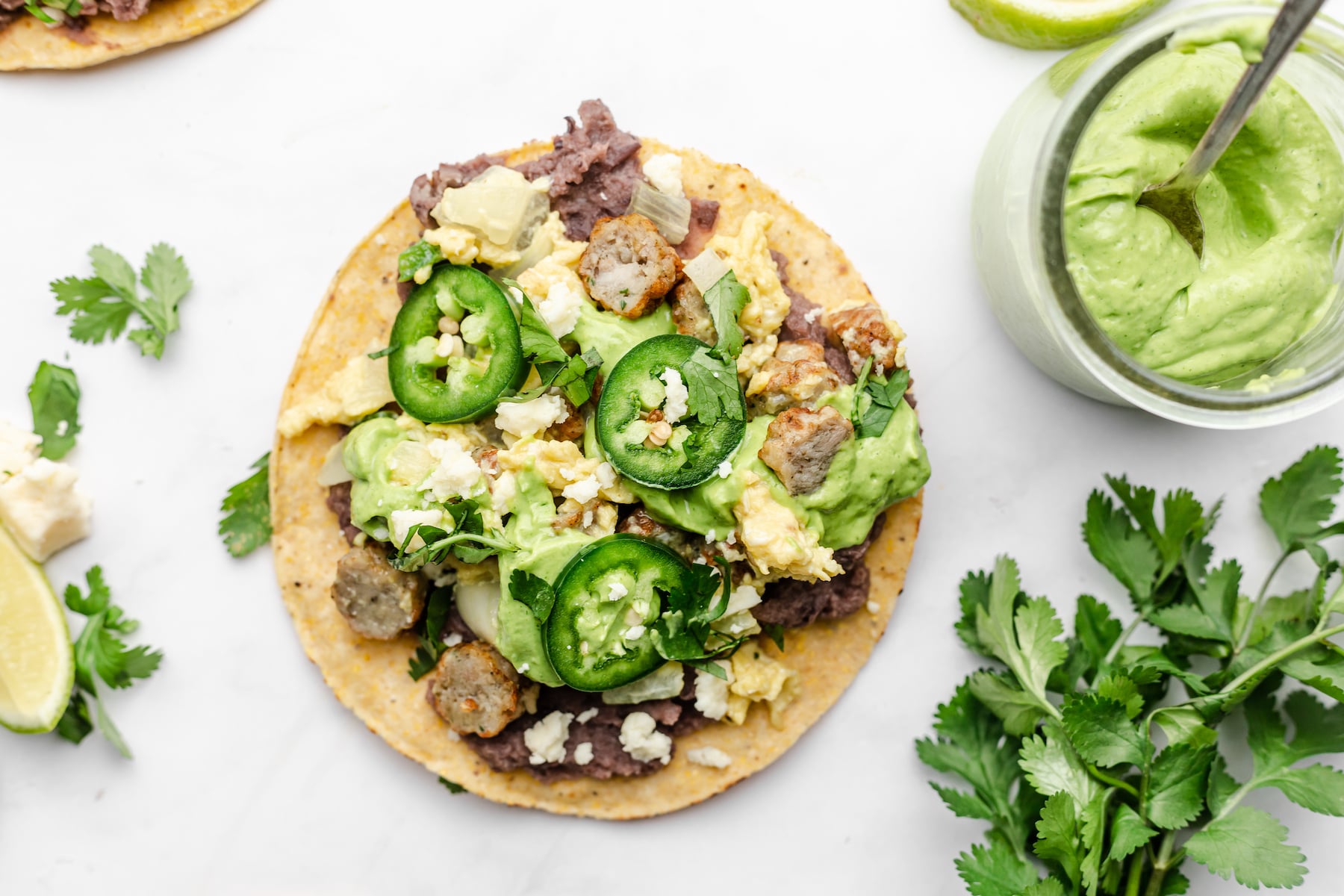 Easy Breakfast Tostada Recipe