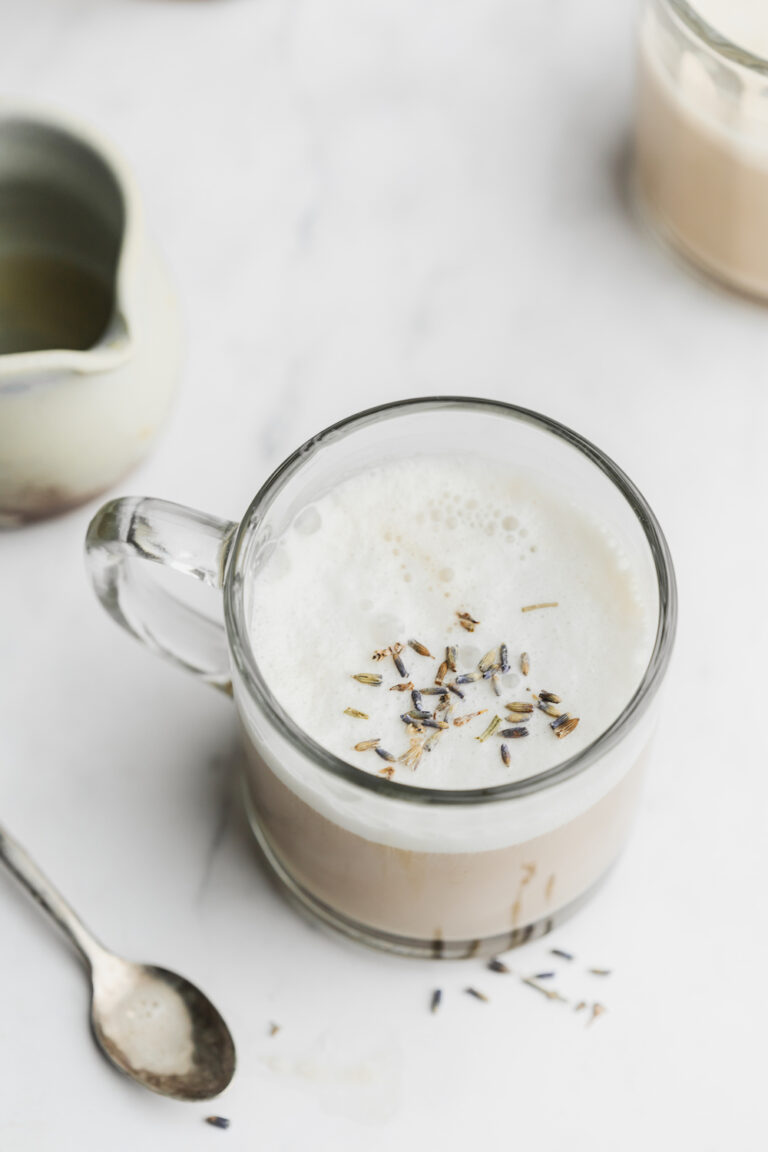 EASY Lavender Latte Recipe at Home - Made with just 3 ingredients!