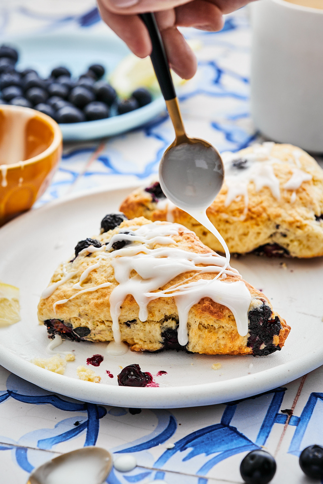 Lemon Blueberry Scones - Fresh, Fluffy & Perfect for Brunch