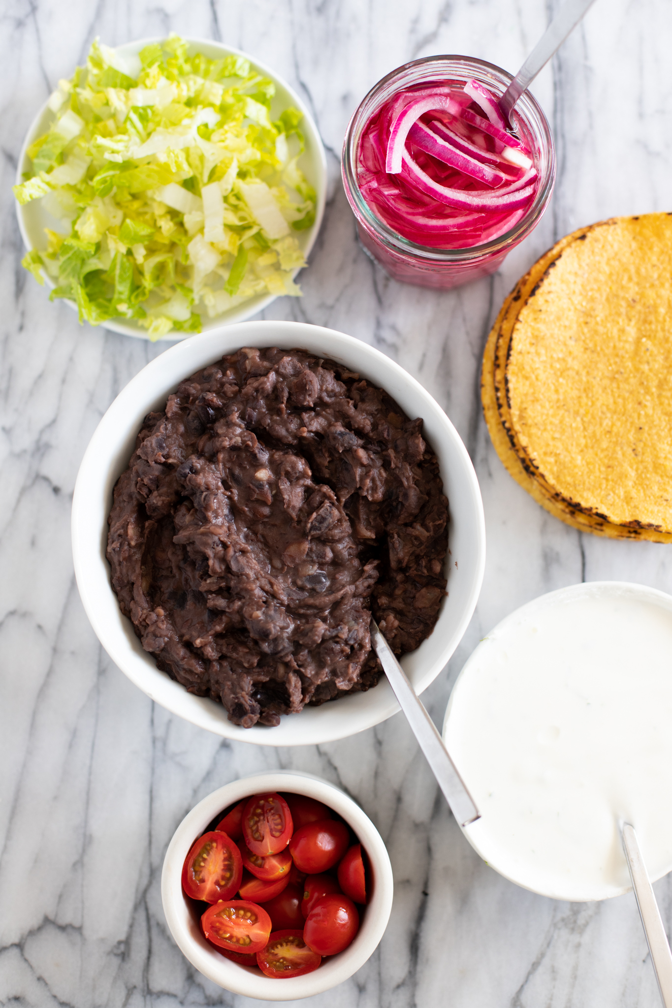 Easy Black Bean Tostadas (VIDEO)