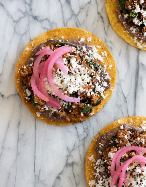 Easy Ground Turkey Tostadas Recipe | My Everyday Table